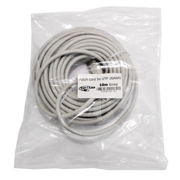 Aerial.net :: 10 meter CAT5e UTP gray patch cable