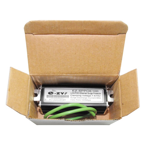 Aerial.net :: EZ-SPPOE100 Ethernet Surge Protector