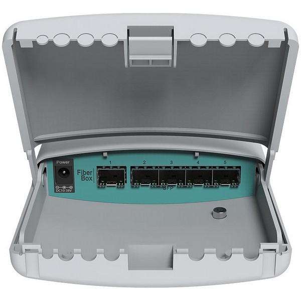 Aerial.net :: MikroTik CRS105-5S-FB, FiberBox, 5x SFP, ROS L5