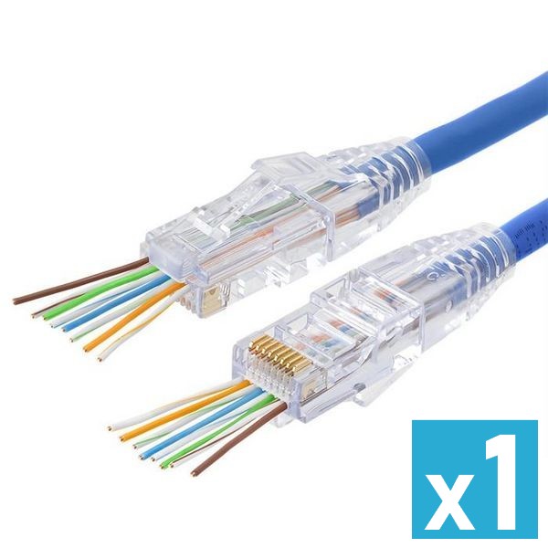 Aerial.net :: EZ-RJ45 - Cat5e/Cat6 Perforated connector - 1 pc