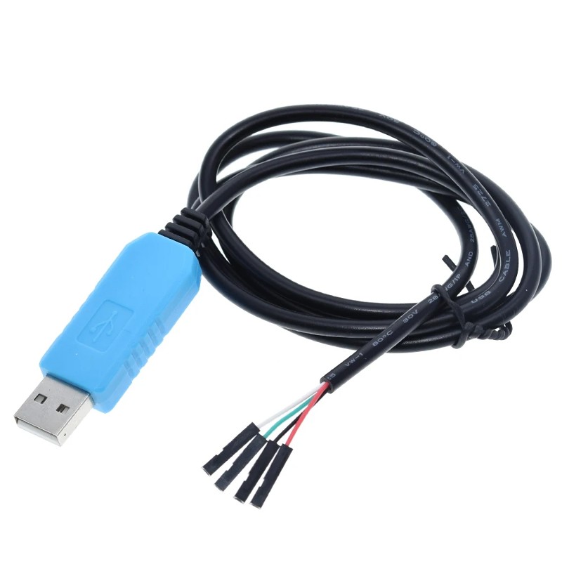 Aerial.net :: PL2303 USB to TTL adapter with 1 meter cable - Blue