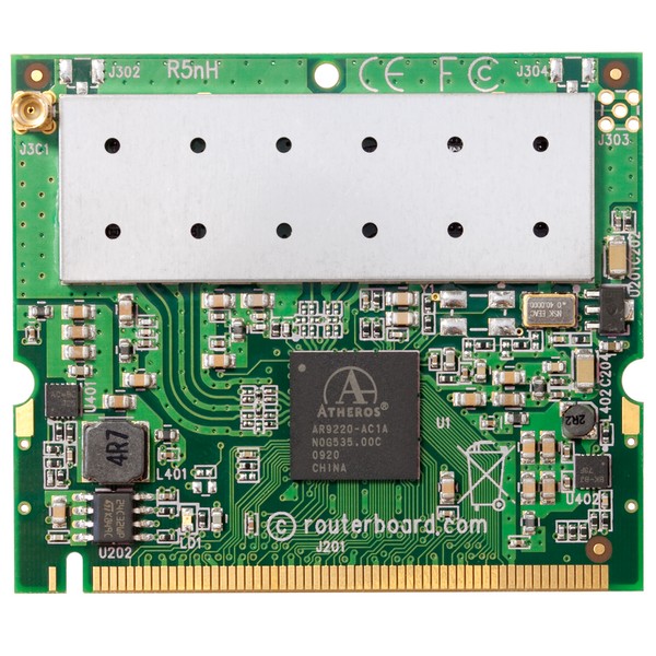 Aerial.net :: R5nH Mikrotik High Power 802.11a/n mPCI Adapter