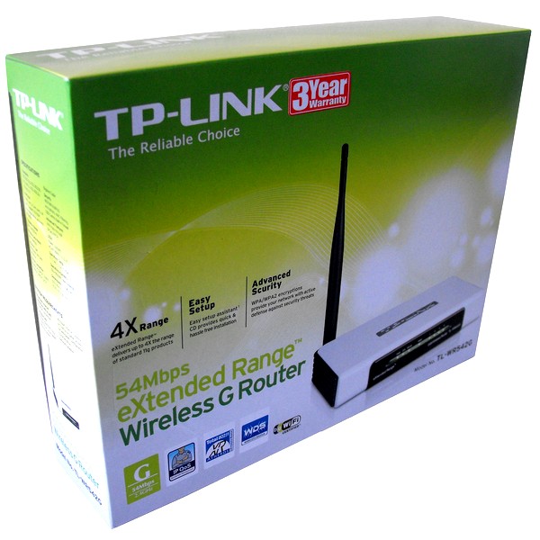 Aerial.net :: 54M Wireless Router, eXtended Range™, with detachable Antenna